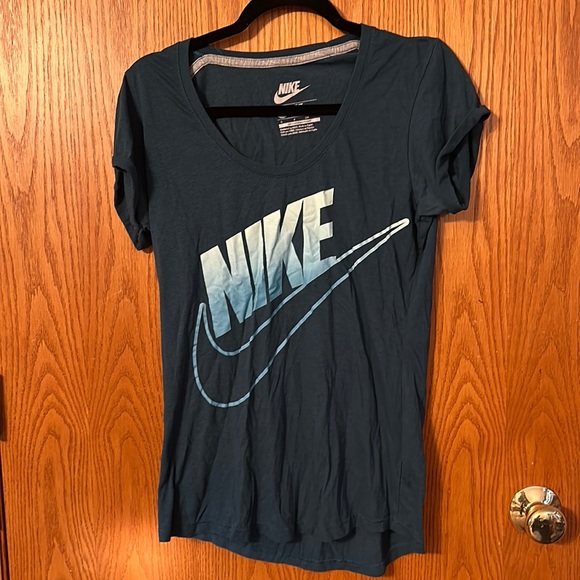 Nike | Tops | Ombre Nike Symbol Swoop Tshirt | Poshmark